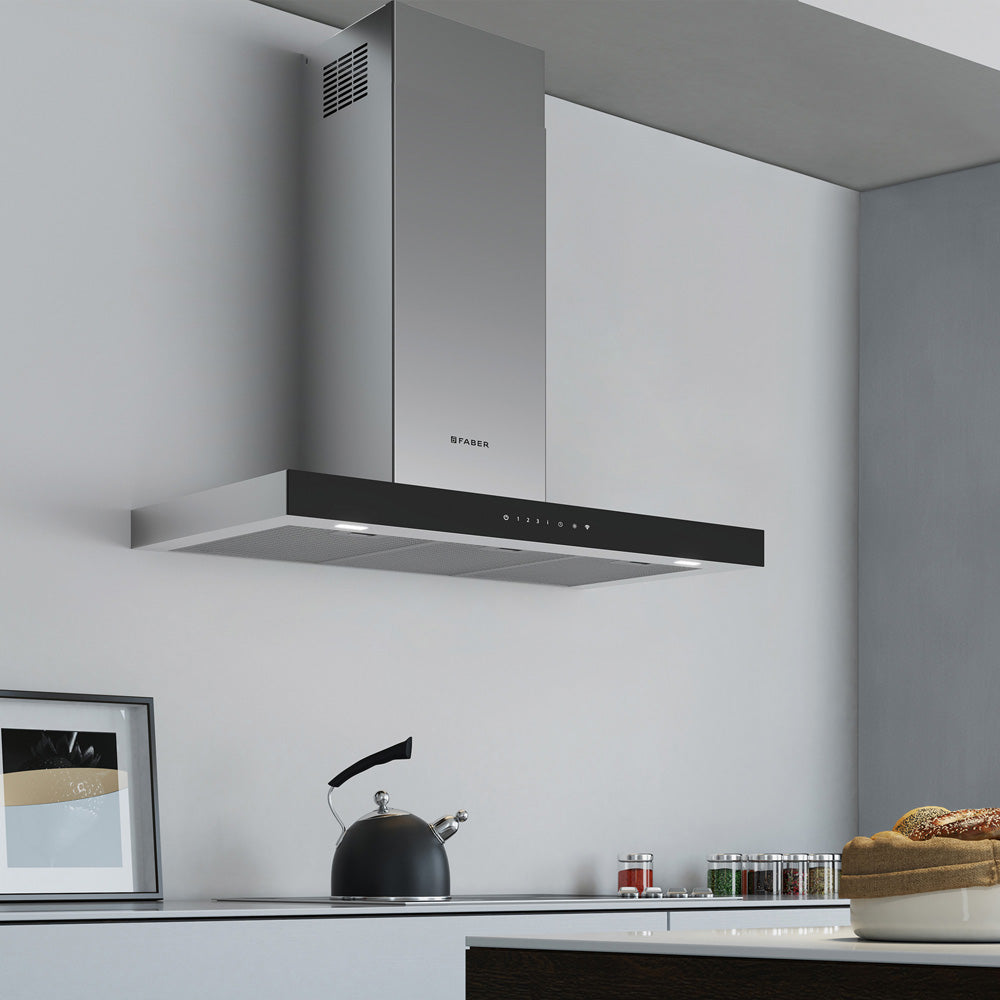 Stilo Glass 30" Wall Range Hood, Stainless Steel | Faber
